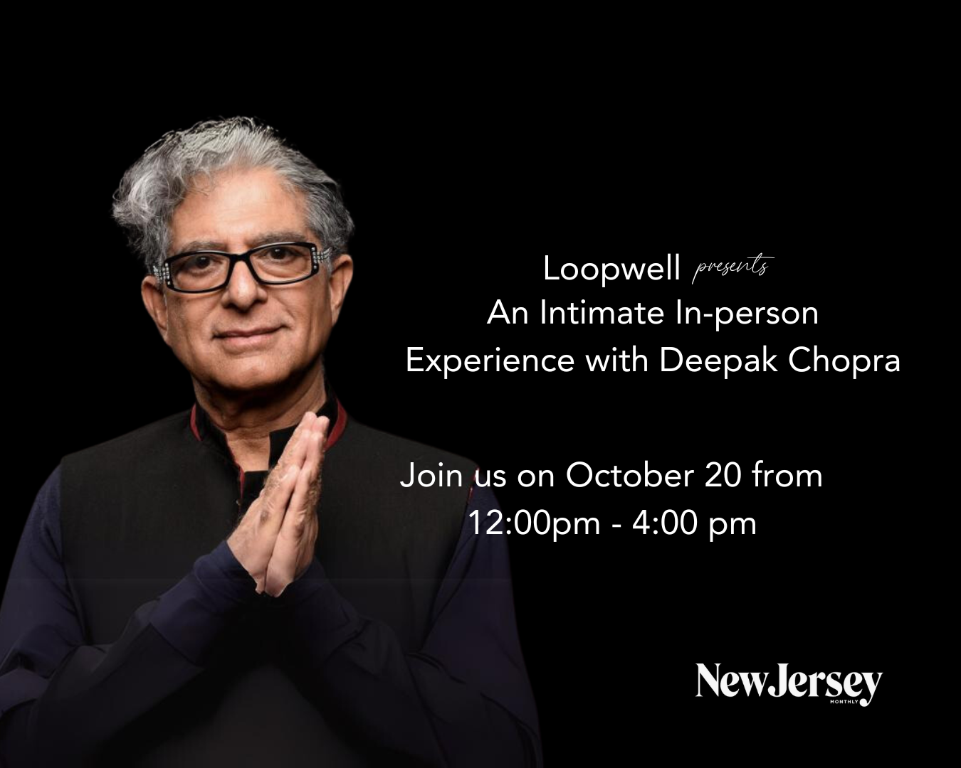 NJ Monthly | Deepak Chopra to Lead Meditation Event at Montclair’s New ...