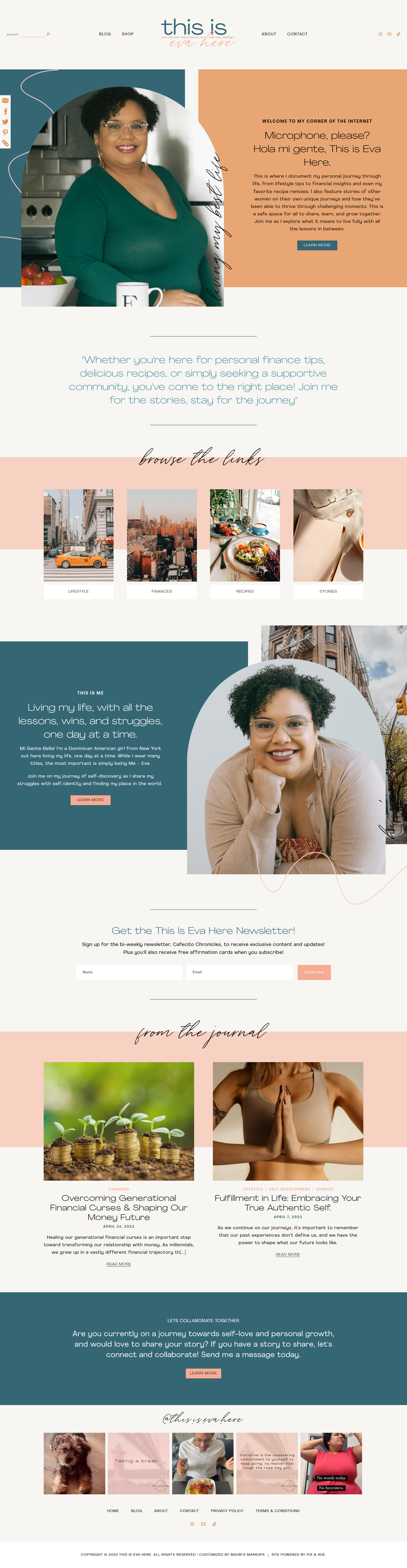 This Is Eva Here | Mauri's Markups | Branding + Web Design Studio