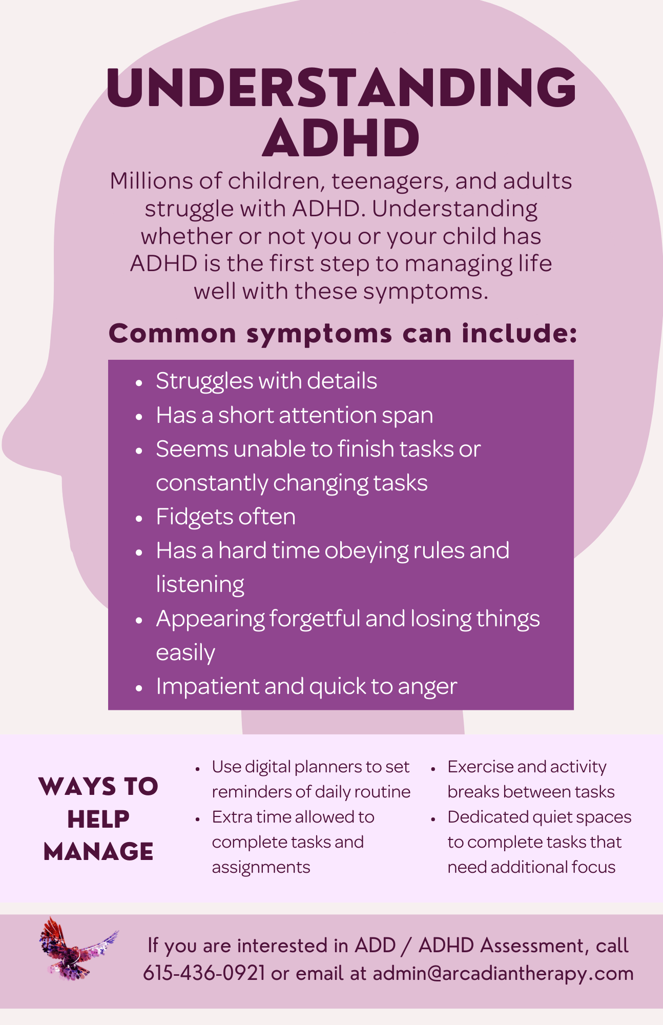 Understanding ADHD — Arcadian Therapeutic Services