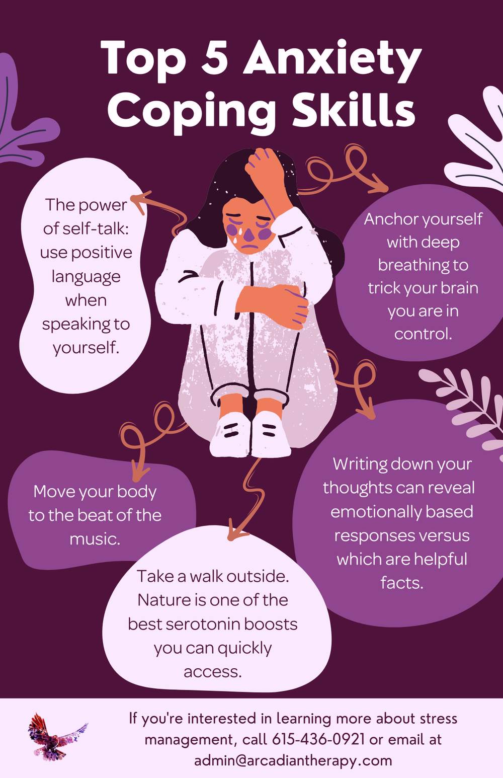 Top 5 Ways to Deal with Anxiety — Arcadian Therapeutic Services