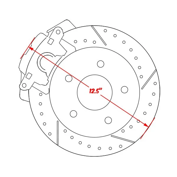 1971-87 Chevy C10 Truck Disc Brake Rotor, 5 x 5" Bolt Pattern — Custom ...