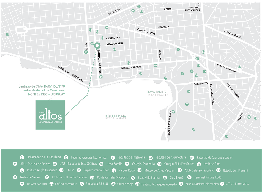 Justany — Altos de Santiago de Chile - Montevideo