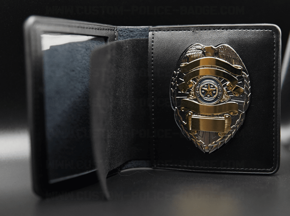 Custom Police Badges With Engravings - Free Badge Holder