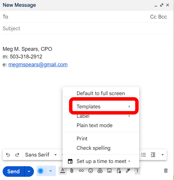 Strategies for your Gmail inbox — Megan Spears, CPO / Disorder2Order, LLC