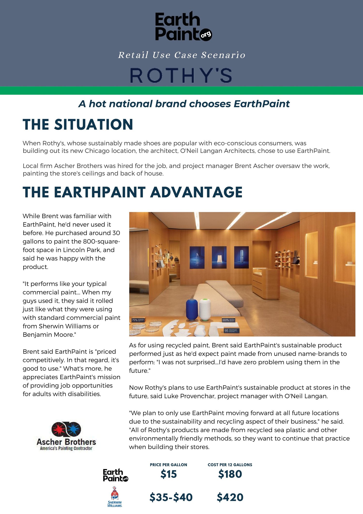Rothy's case study — EarthPaint | High-quality recycled paint | Superior coverage for any project