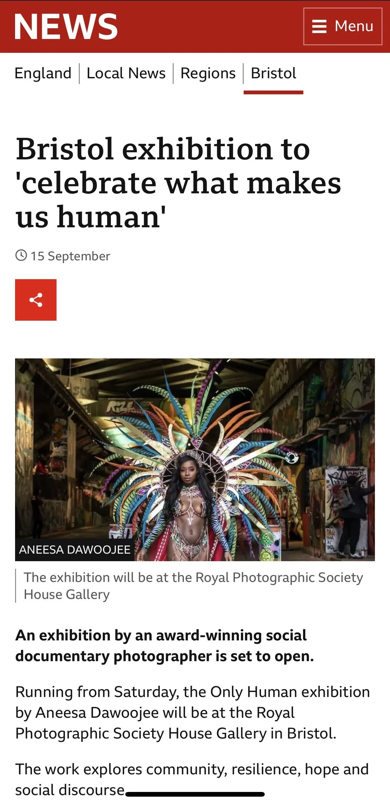 BBC News — Aneesa Dawoojee Photographer