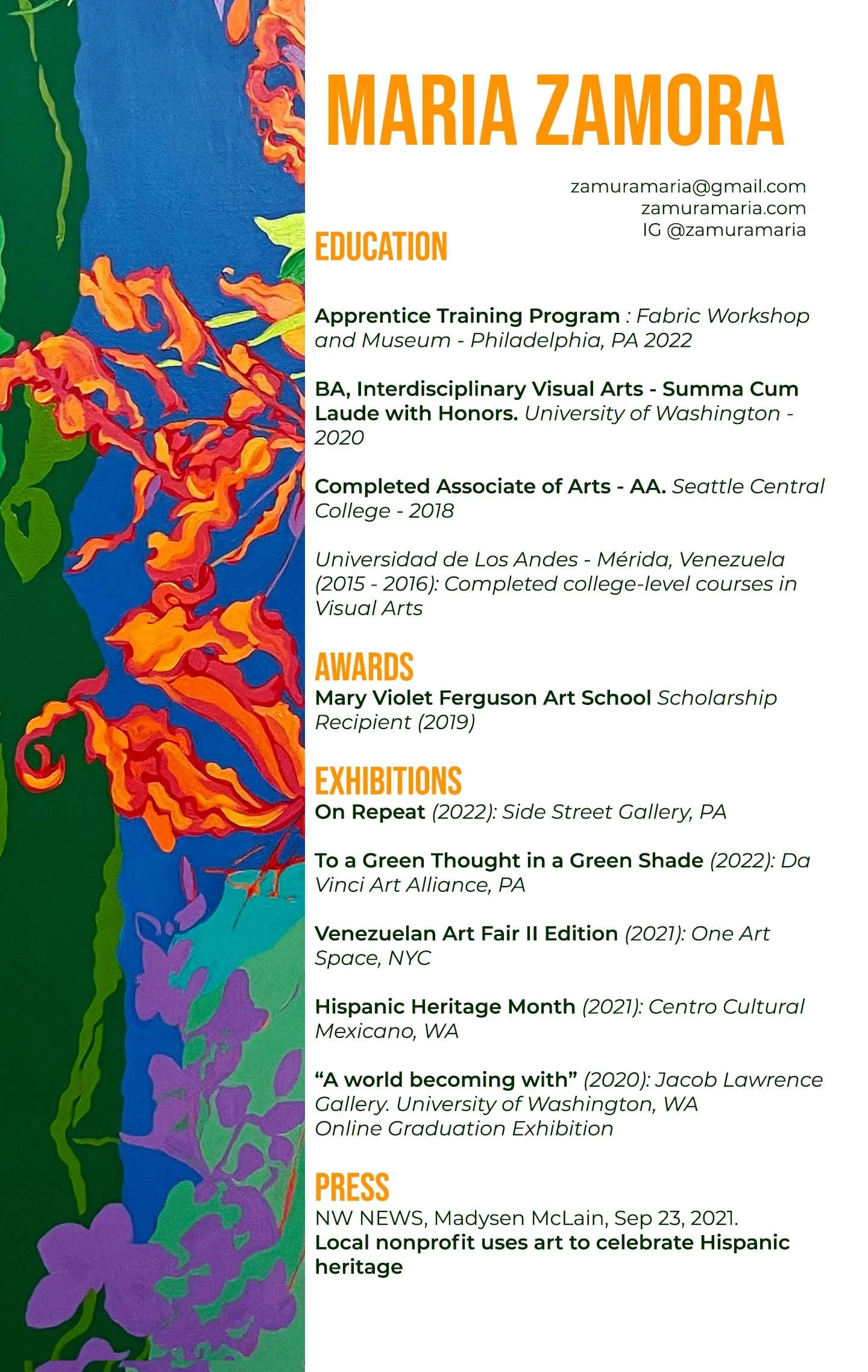 About — Maria Zamora