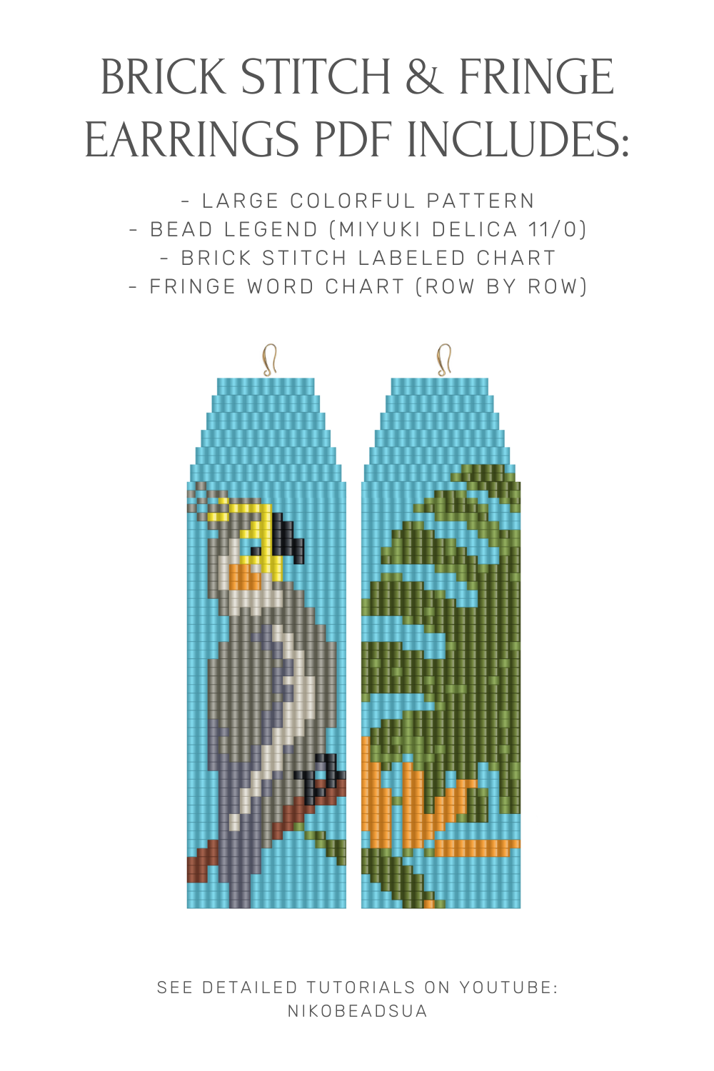 Parrot Patterns — NikoBeadsUA — NikoBeadsUA - Beaded Earrings and Patterns