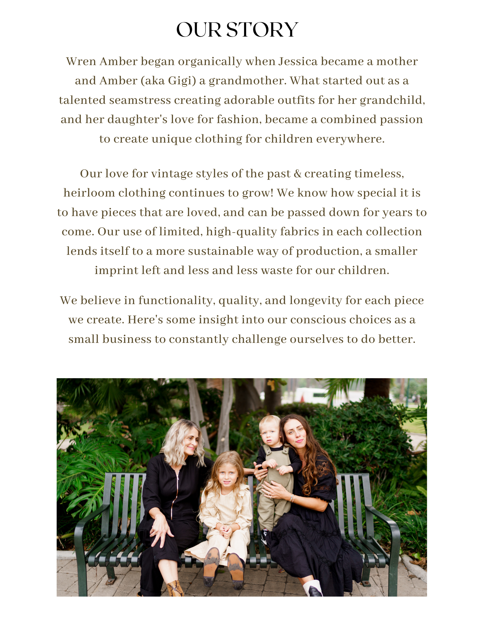 About — Wren Amber Clothing