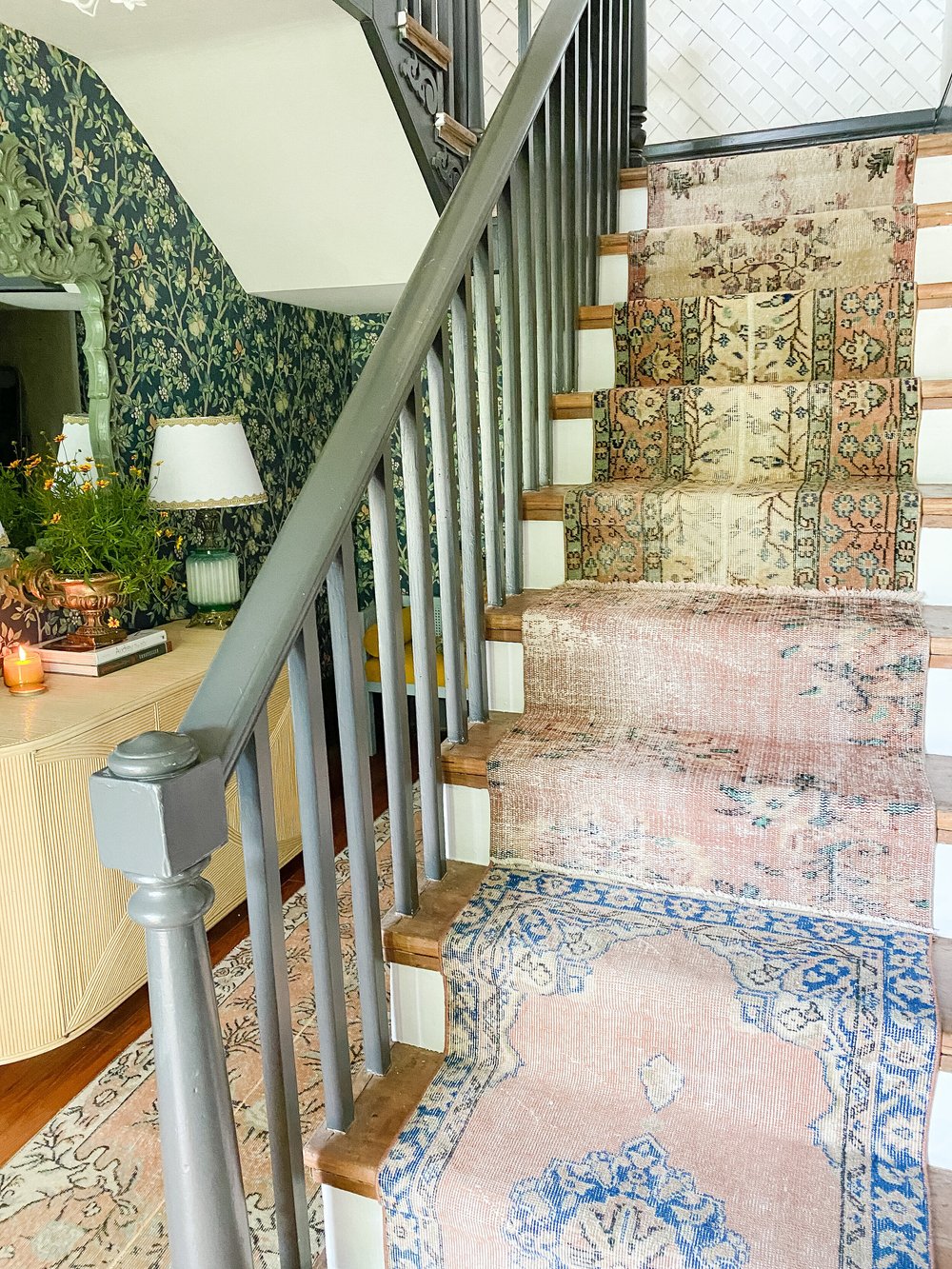 How to Create and Install a DIY Vintage Rug Stair Runner — Gathered Living