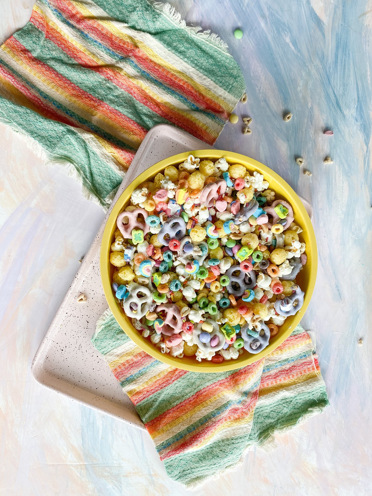 Easy Spring Rainbow Snack Mix for St. Patrick's Day — Gathered Living