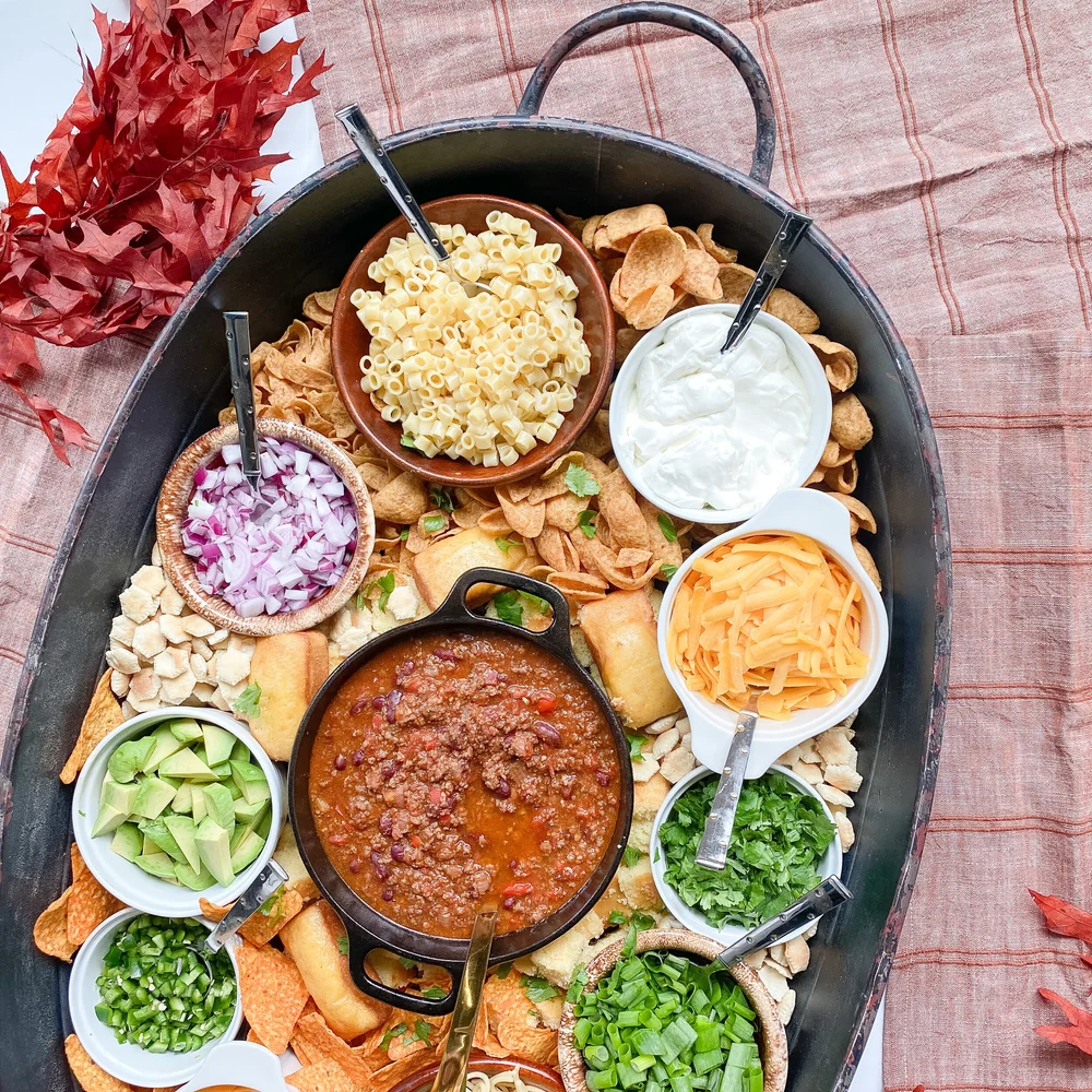 Easy + Delicious Fall Chili Board — Gathered Living