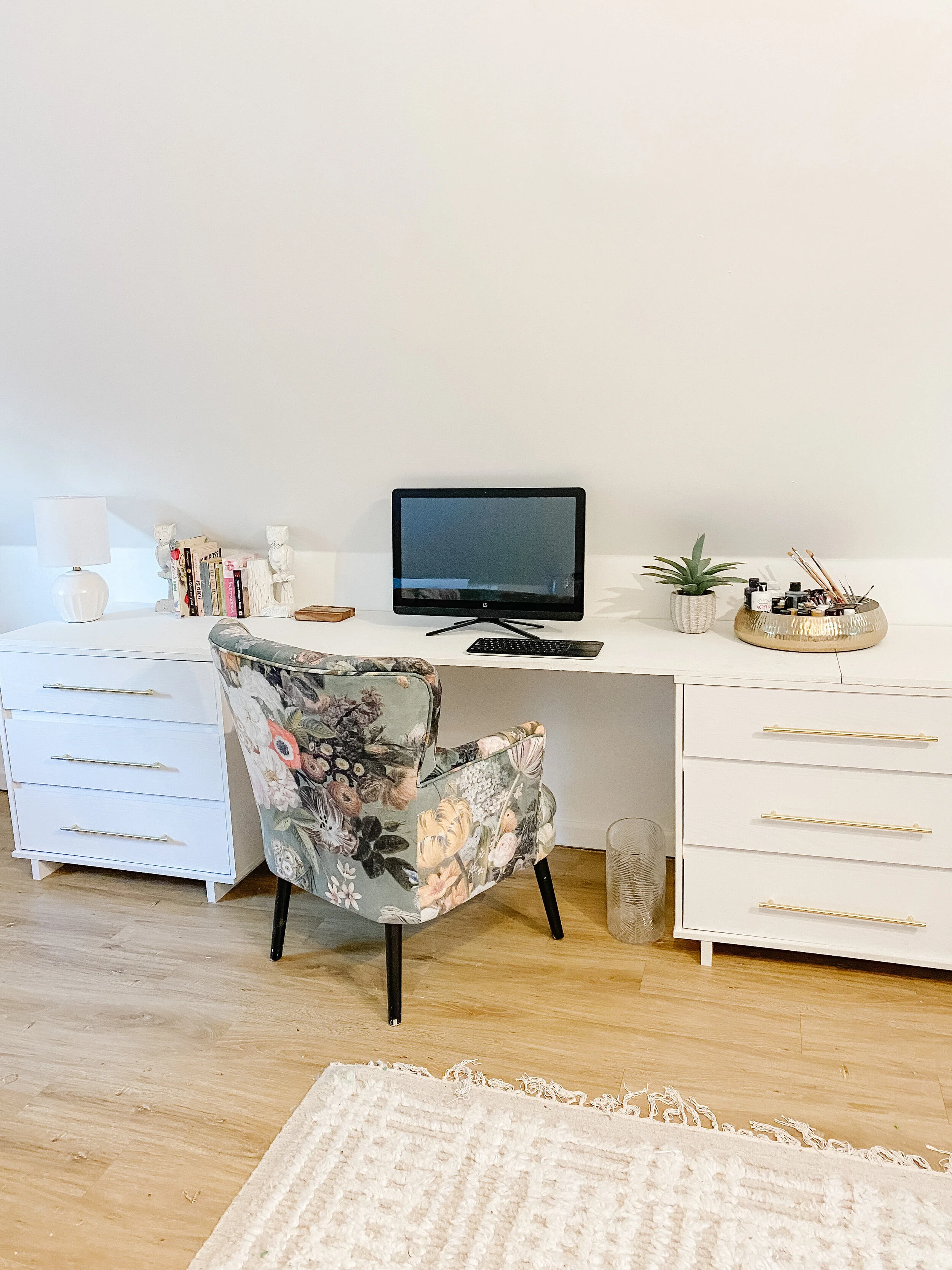 DIY Giant Built-In Wall Desk {Updated} — Gathered Living