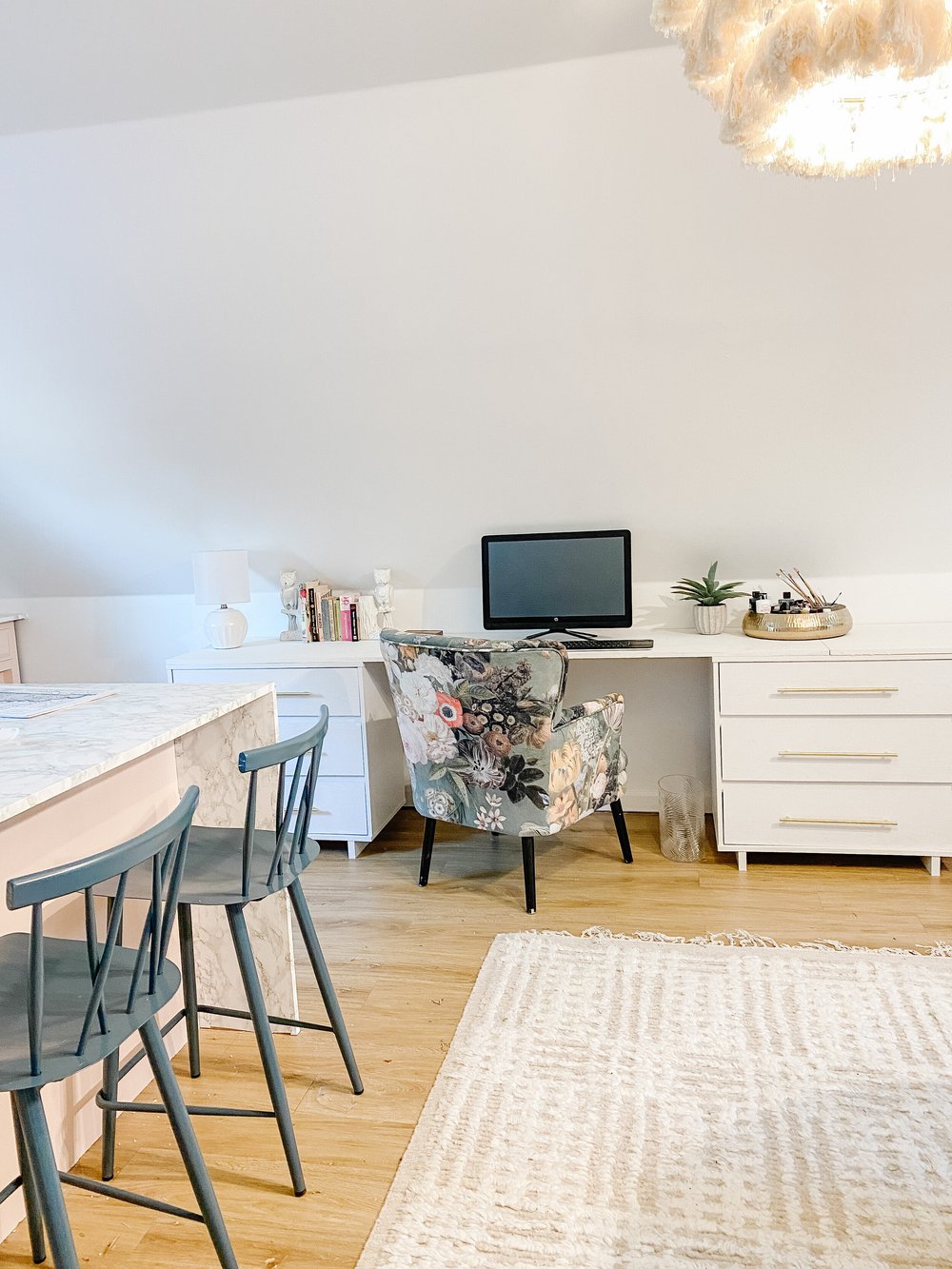 DIY Giant Built-In Wall Desk {Updated} — Gathered Living