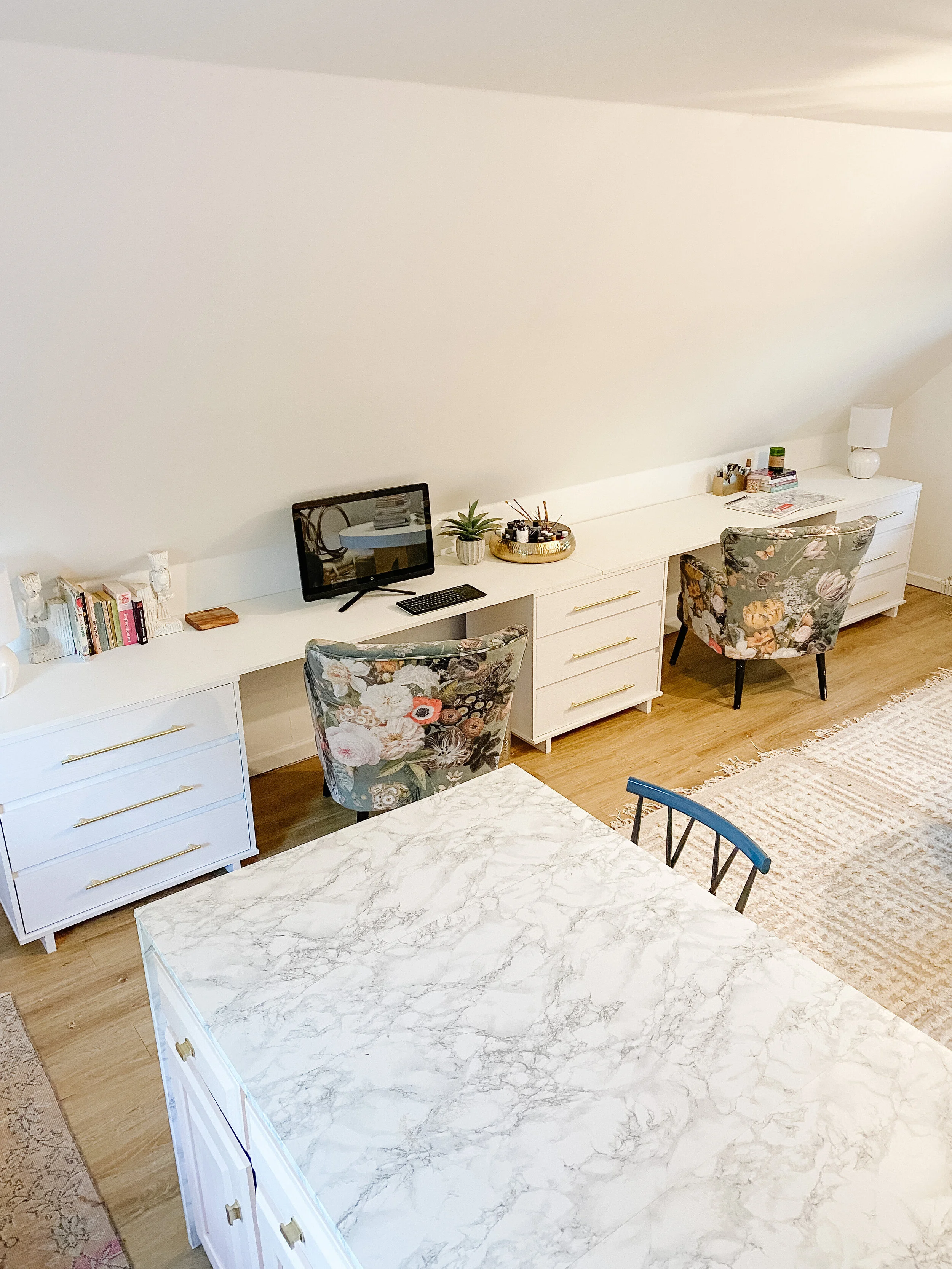 DIY Giant Built-In Wall Desk {Updated} — Gathered Living