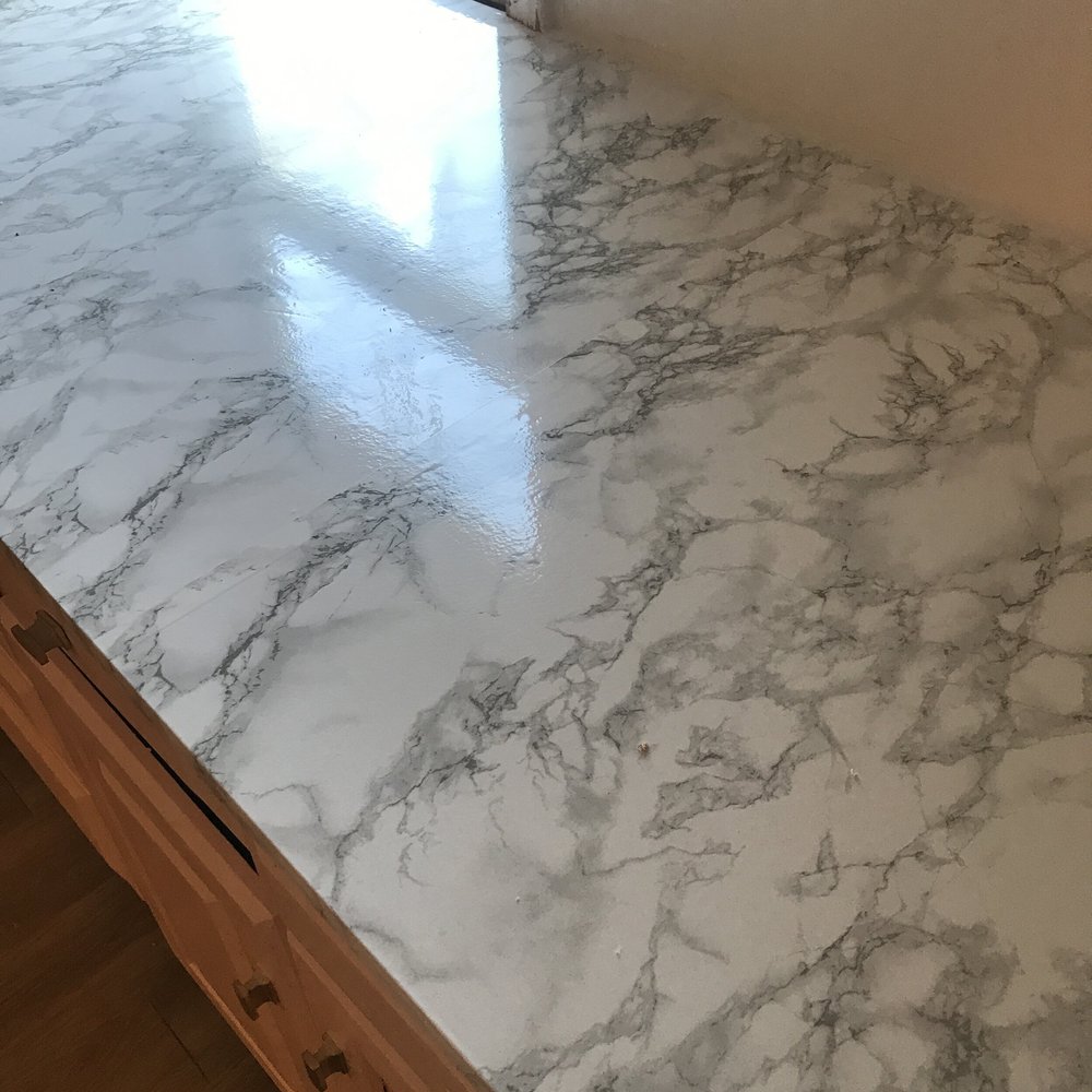 DIY Marble-Look Countertops For Under $200 — Gathered Living