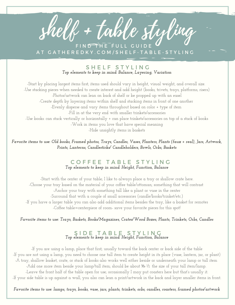 Easy Table Styling Basics + Printable Guide — Gathered Living