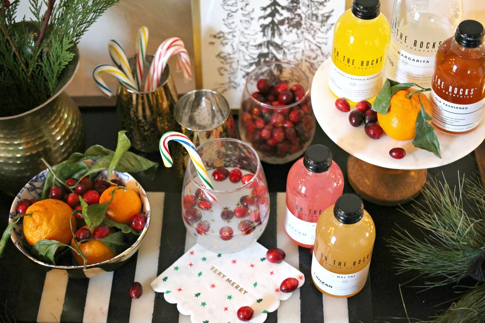 How to Style The Most Festive Holiday Bar Cart — Gathered Living