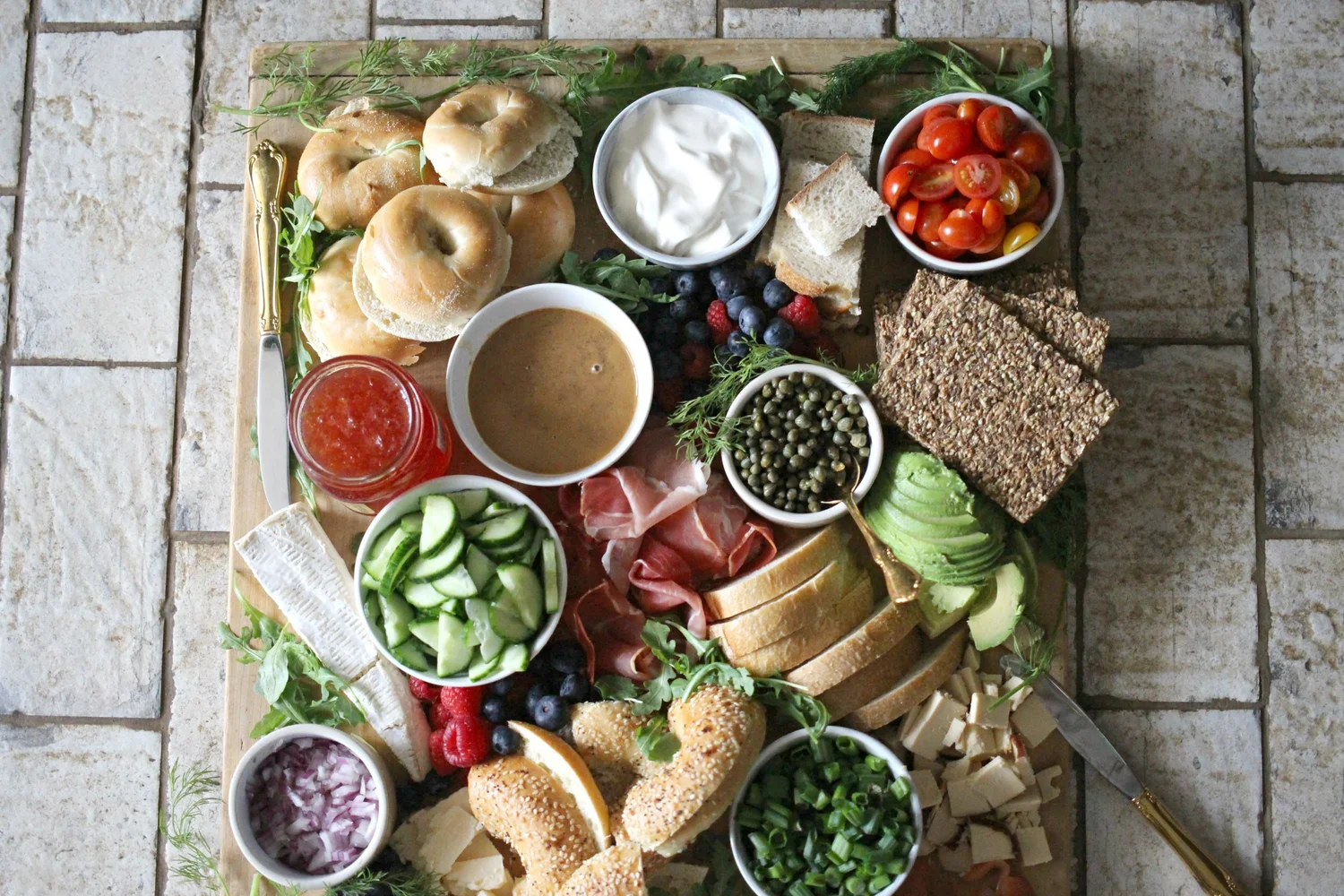 How to Build a Bagel Brunch Board — Gathered Living