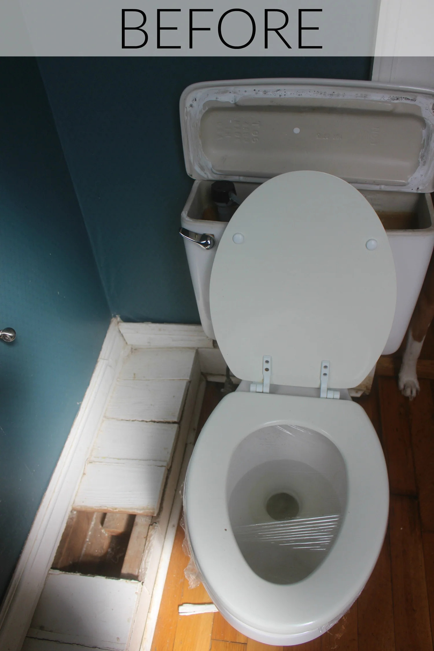 Downstairs Half Bath: Before + After — Gathered Living