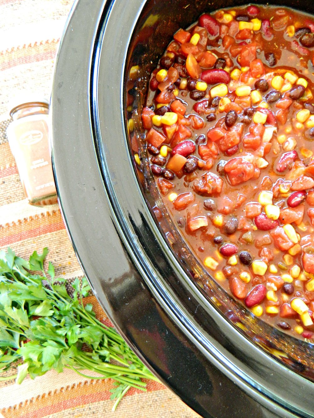 Crockpot Chicken Taco Chili — Gathered Living