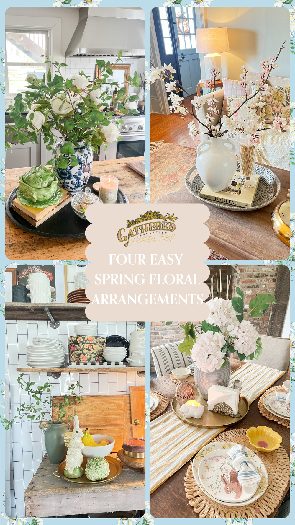 Four Easy DIY Spring Faux Floral Arrangements — Gathered Living