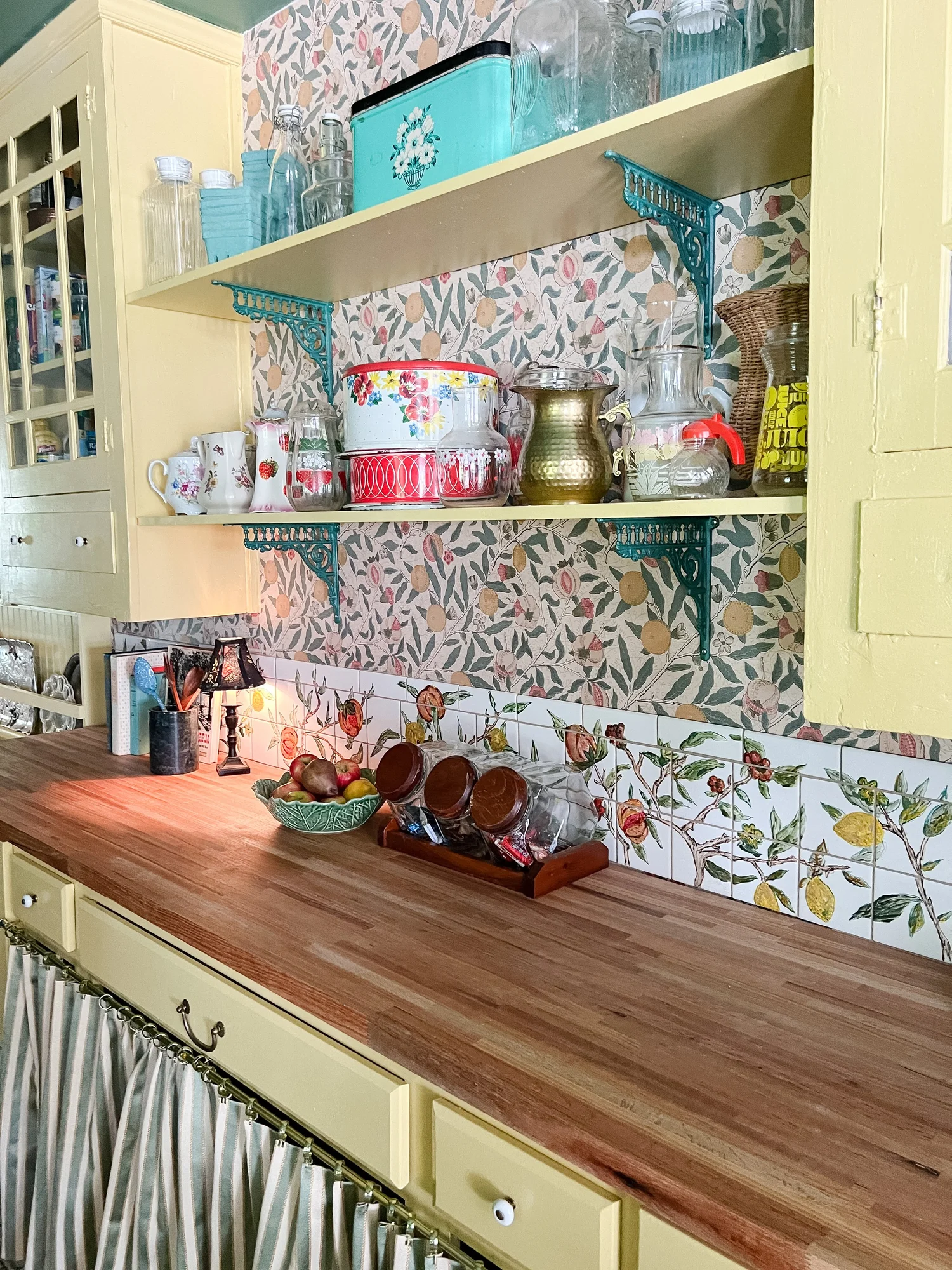 DIY Handpainted Tile Backsplash — Gathered Living