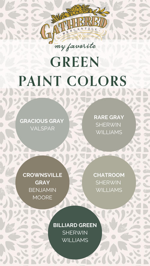 My Favorite Green Paint Colors Used In My Home + Designs — Gathered Living