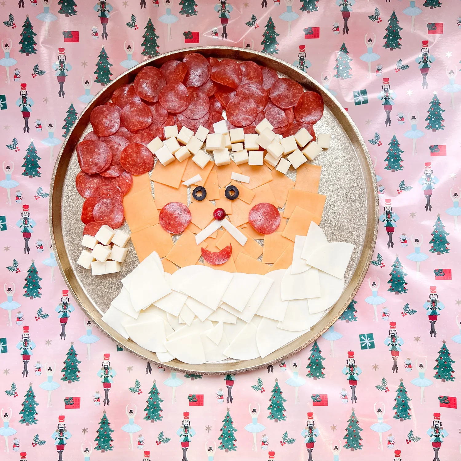Santa Cheese Platter — Gathered Living