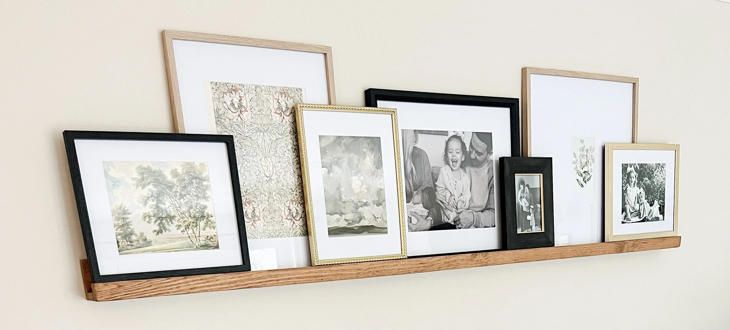 How to Style a Floating Ledge Shelf + Perfect Frames for This Project ...