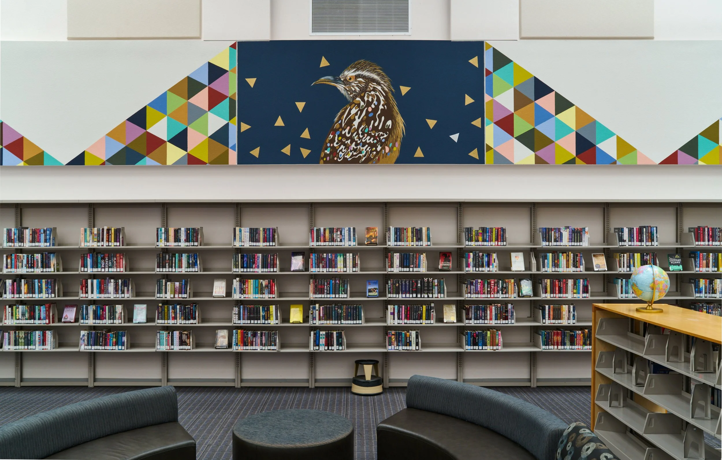 Cactus Wren Mural – Palomino Library — CARRIE MARILL