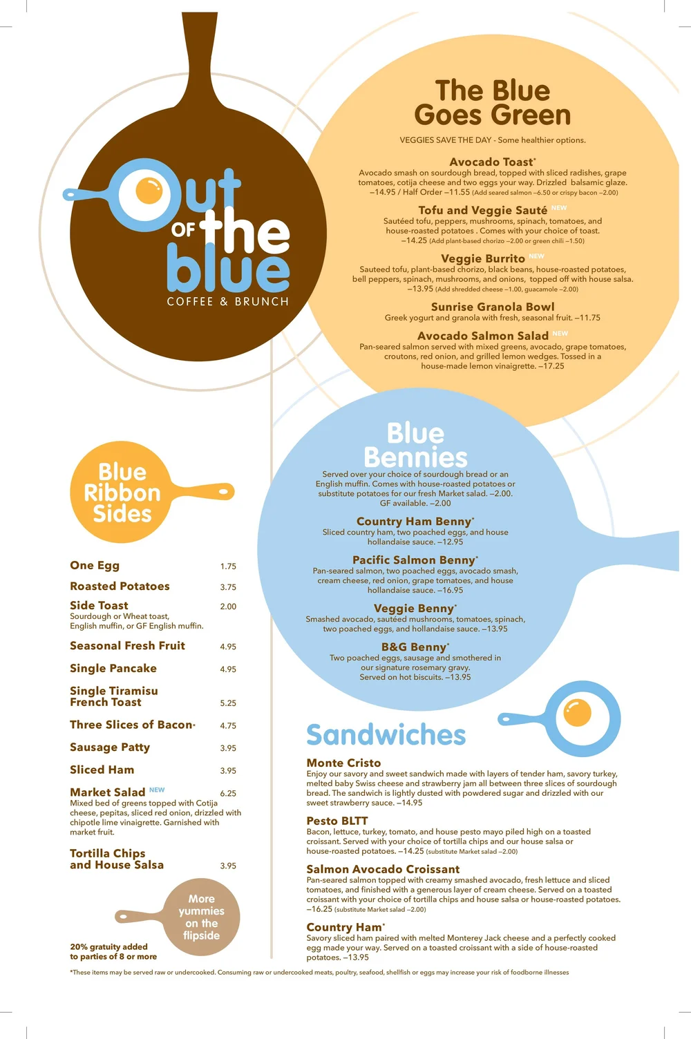 Menu — Out of The Blue