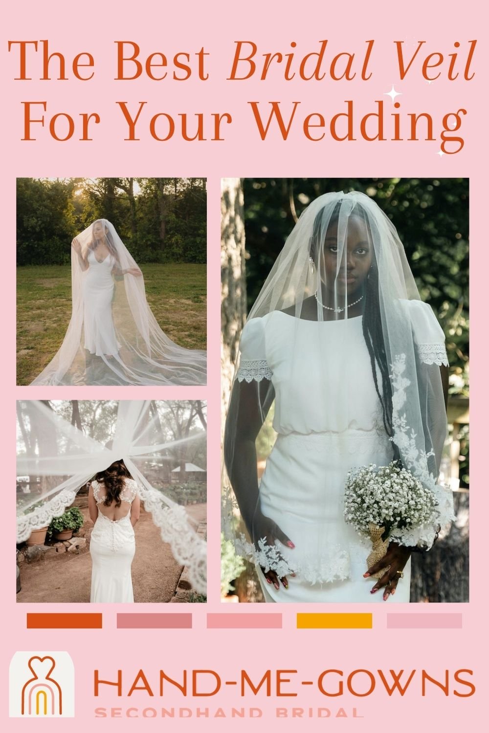 12 Perfect Bridal Veils For Your Wedding — Hand-Me-Gowns Bridal