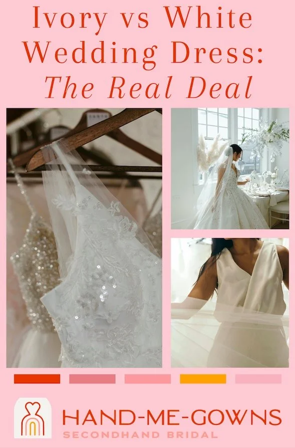 Ivory Vs White Wedding Dresses, What's the Difference? — Hand-Me-Gowns ...