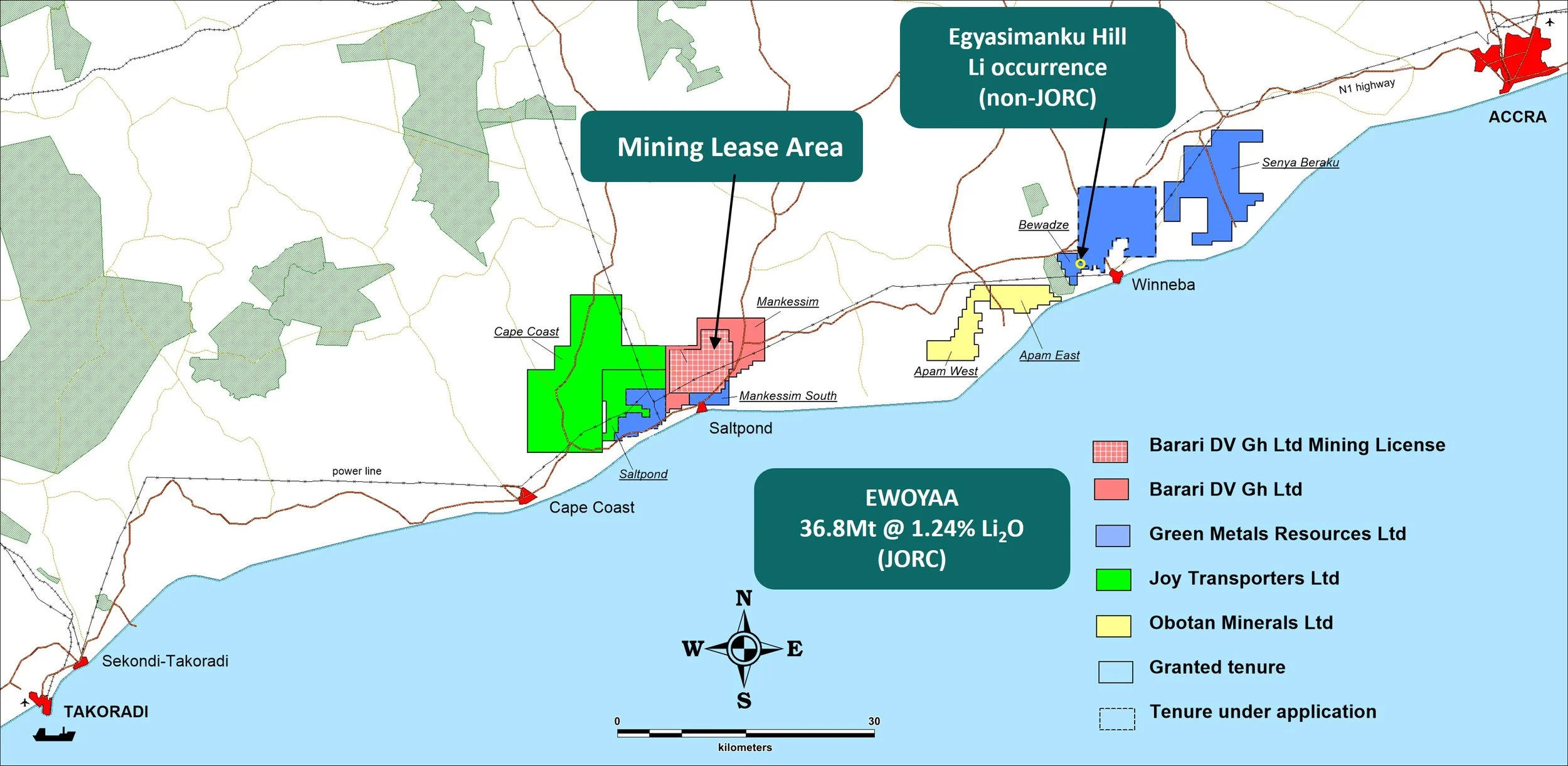 EWOYAA, GHANA — Atlantic Lithium Ltd