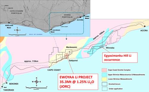 EWOYAA, GHANA — Atlantic Lithium Ltd