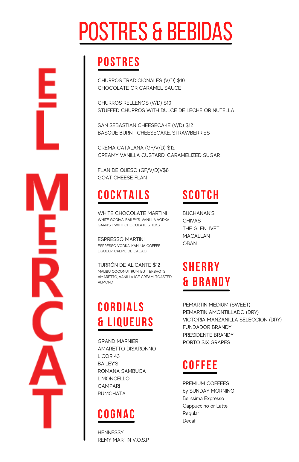 Menu — El Mercat