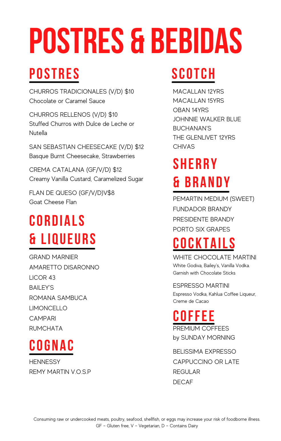 Menu — El Mercat