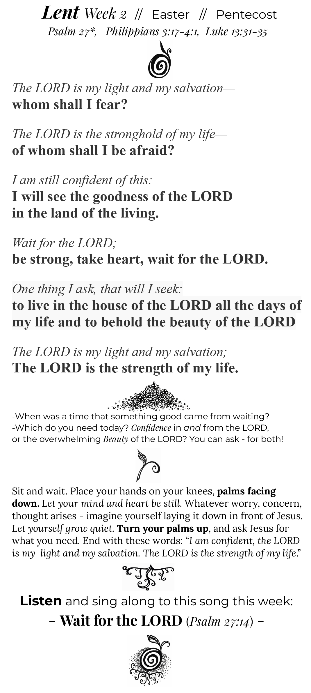 Lent // Week 2 // March 13-19 — The Soil and The Seed Project
