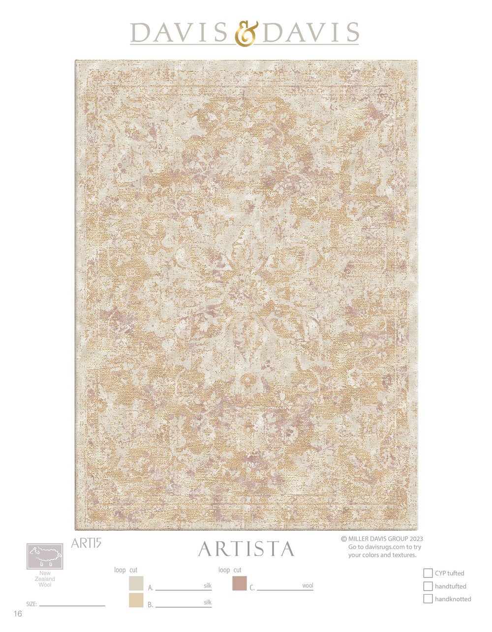 Artista — Davis & Davis Custom Rugs
