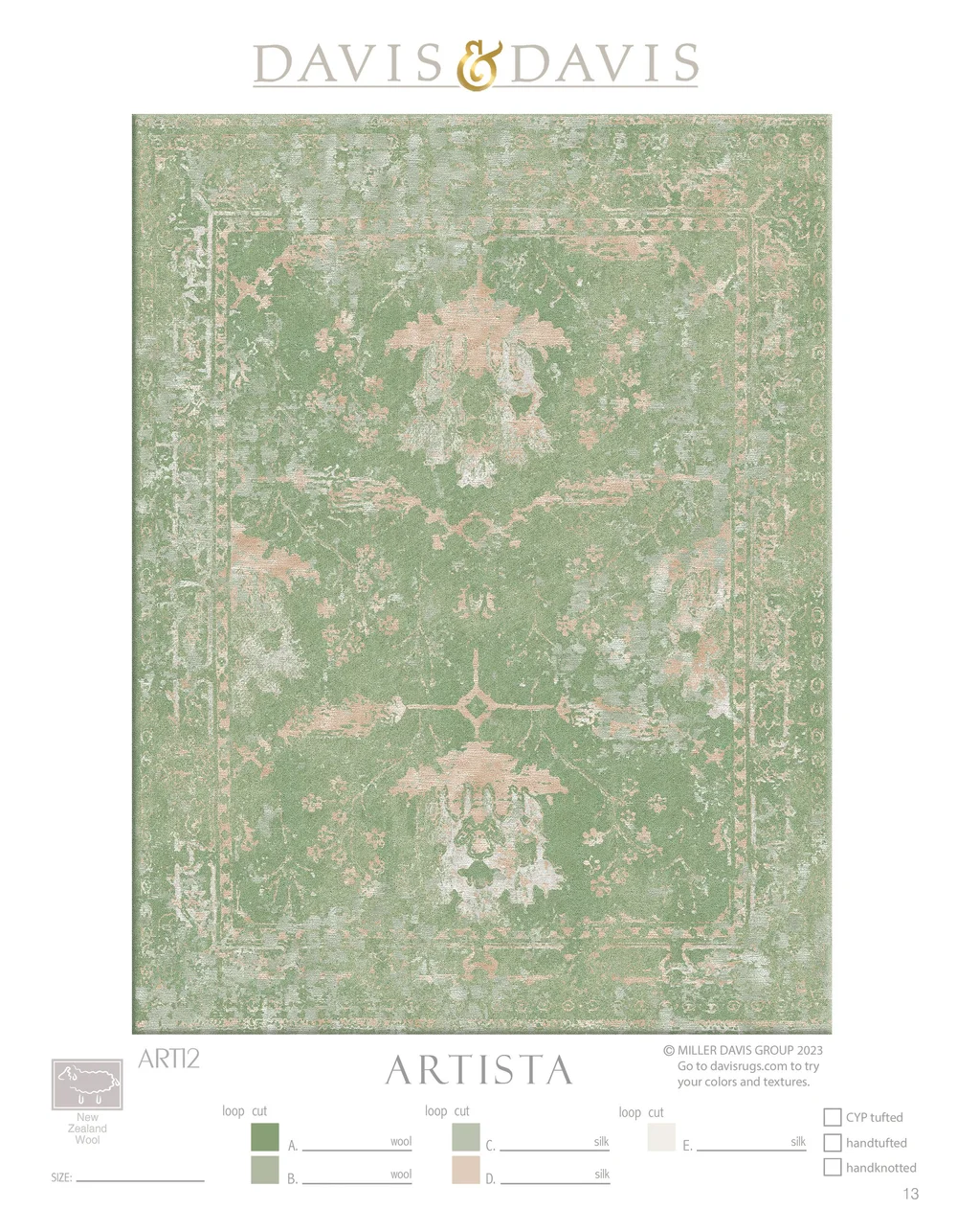 Artista — Davis & Davis Custom Rugs