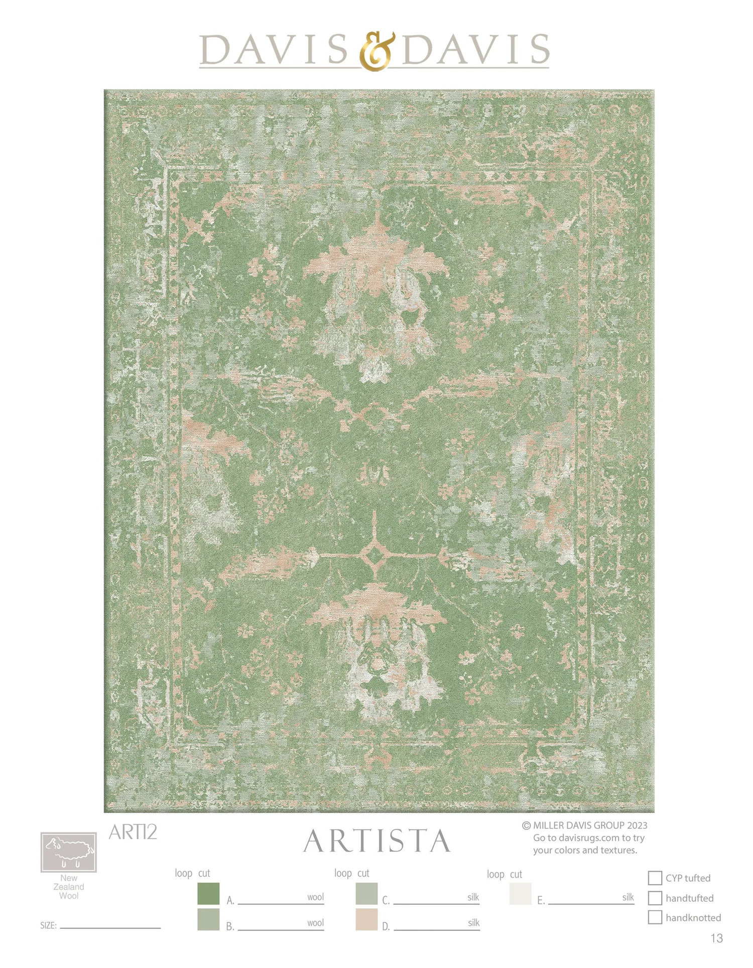Artista — Davis & Davis Custom Rugs