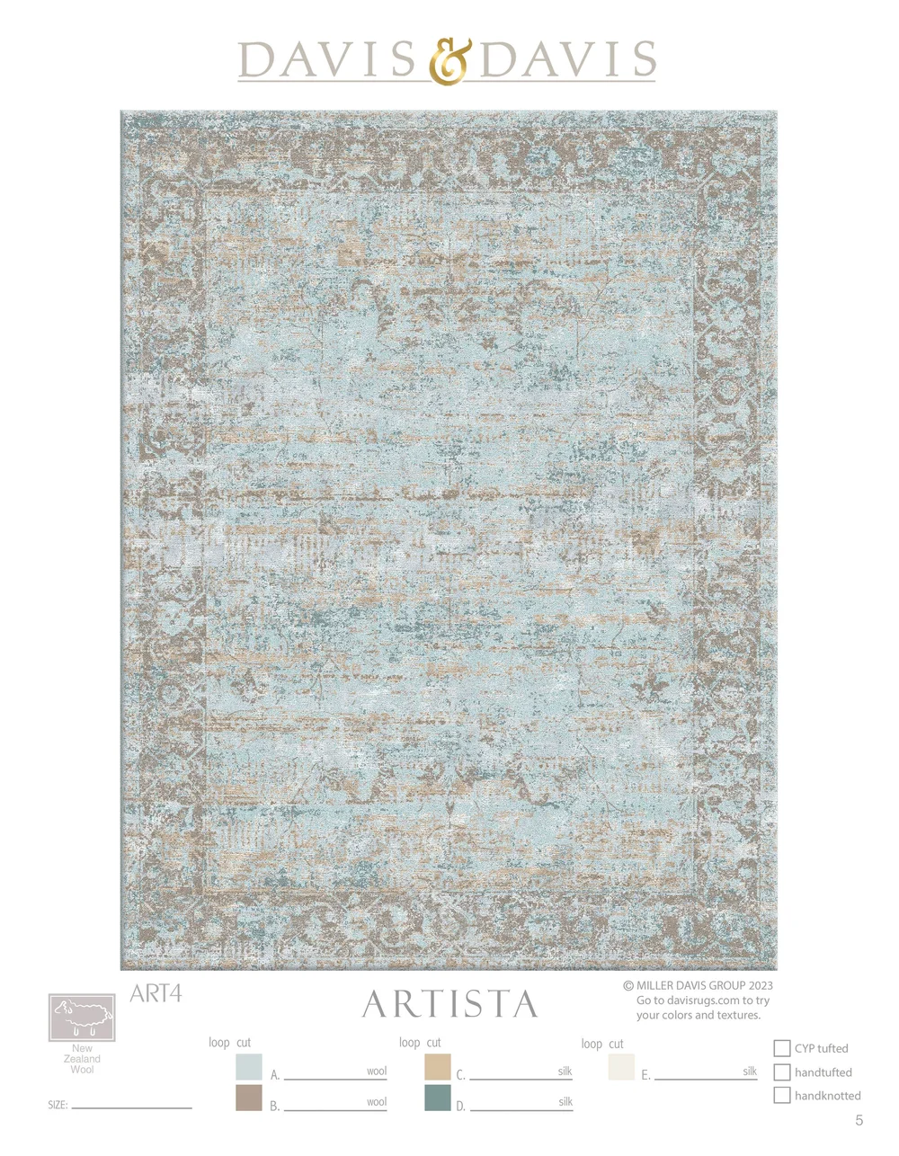 Artista — Davis & Davis Custom Rugs