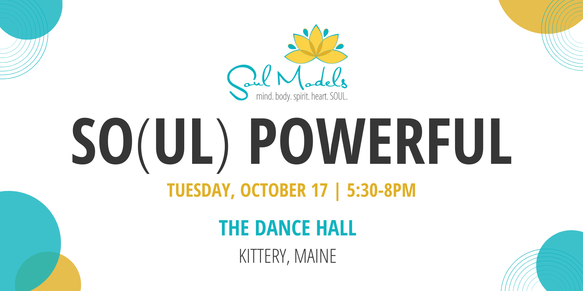 So(ul) Powerful: Annual Fundraiser for Soul Models | The Dance Hall ...