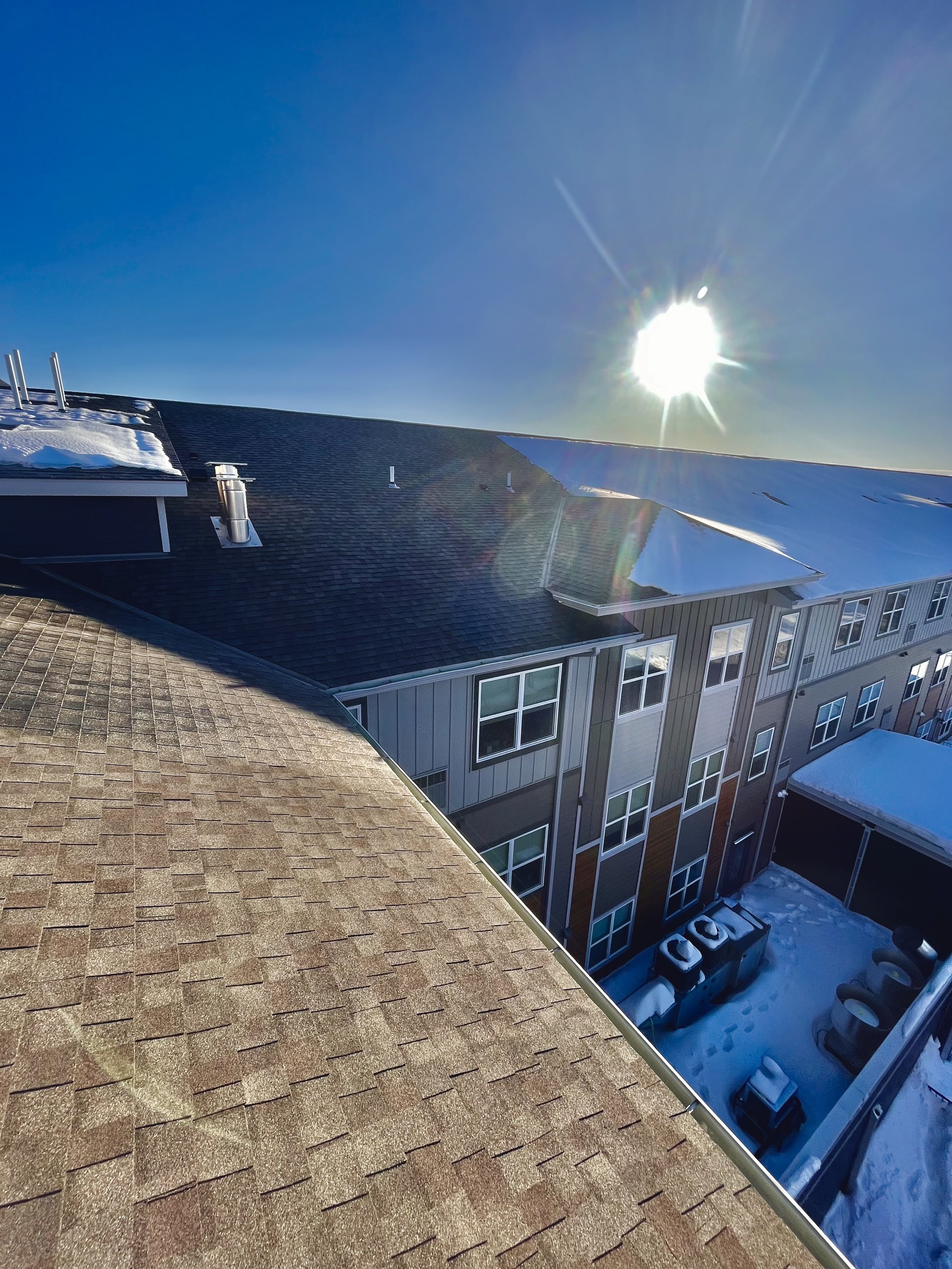 Ice Dam Removal — Precision Design & Inspection, LLC