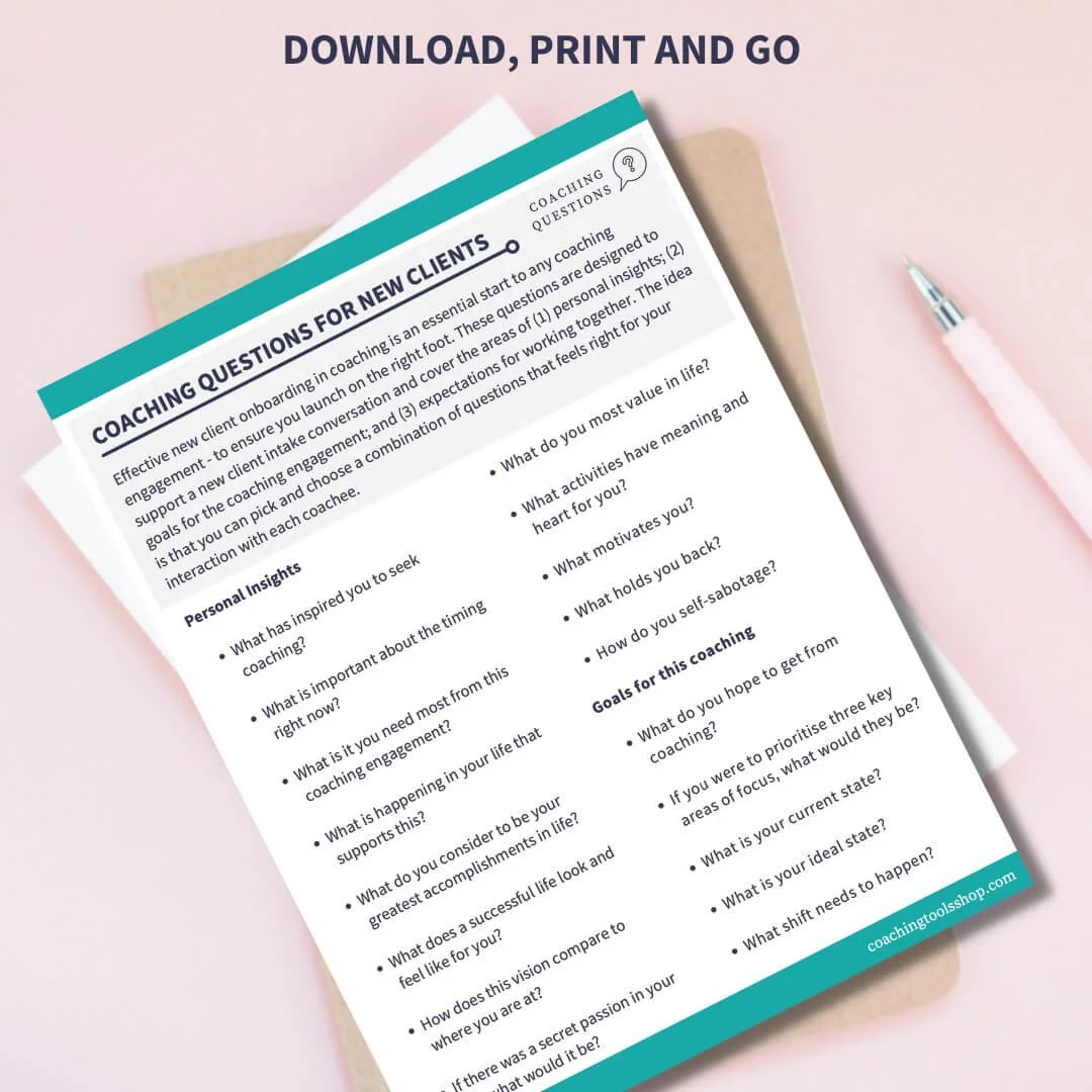 New Coaching Client Onboarding Toolkit — The Coaching Tools Shop