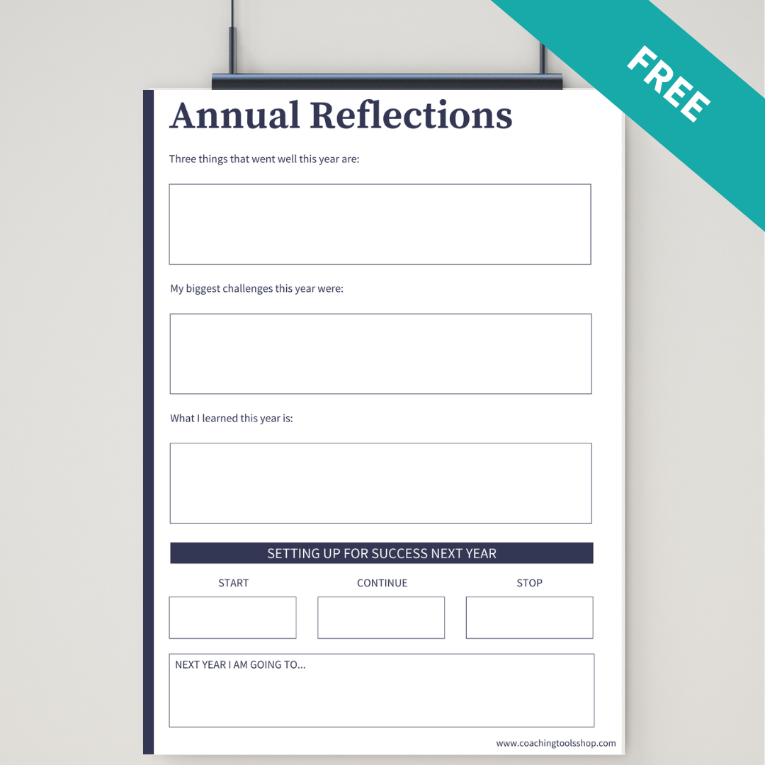 FREE Annual Reflections Template — The Coaching Tools Shop