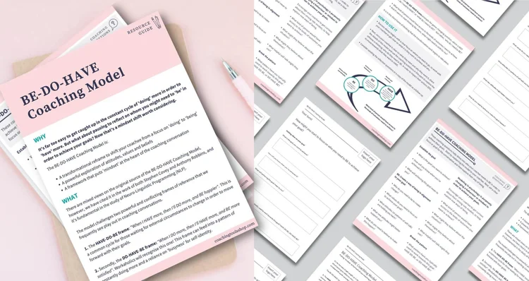BE-DO-HAVE Coaching Model Guide, Question Sets and Imagery — The ...