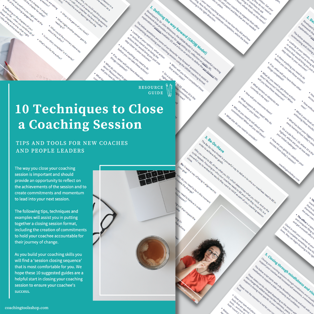 10 Techniques to Close a Coaching Session — The Coaching Tools Shop