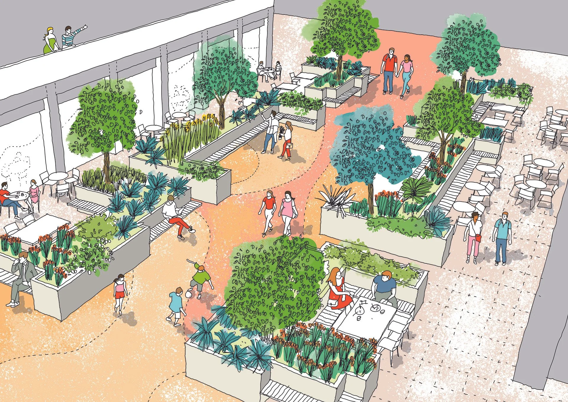 Kingsway Square - public square and car park design in Bishop Auckland ...